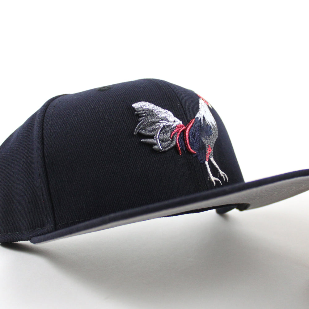 ROOSTER x New York CITY New Era 59Fifty Fitted Hat (Navy Gray Under Br ...