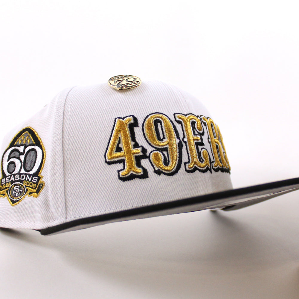 San Francisco 49ers 5950 Days 60 Seasons New Era 59Fifty Fitted Hat (W – ECAPCITY