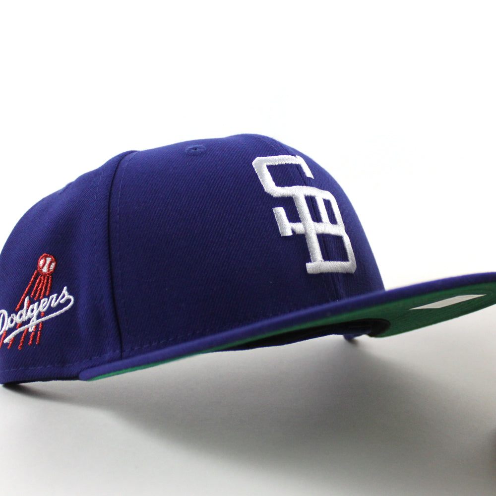 Santa Barbara Dodgers Patch New Era 59Fifty Fitted Hat (Royal Blue Gre ...