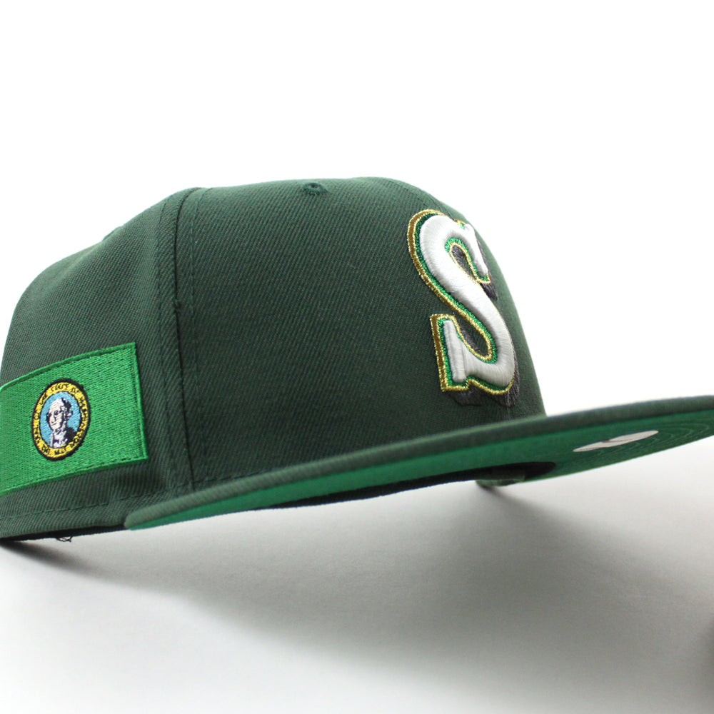 Seattle Mariners x WASHINGTON State New Era 59Fifty Fitted Hat (Cilant ...