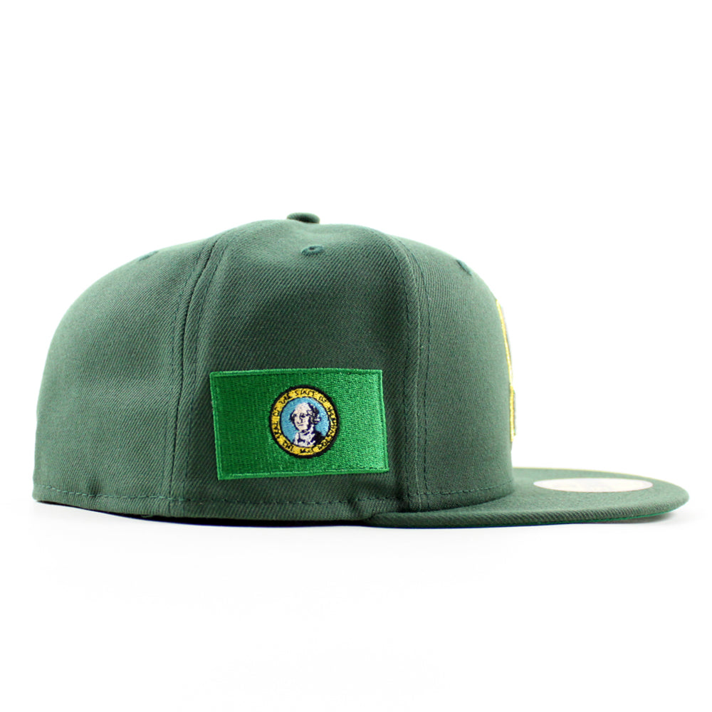 Seattle Mariners x WASHINGTON State New Era 59Fifty Fitted Hat (Cilant ...