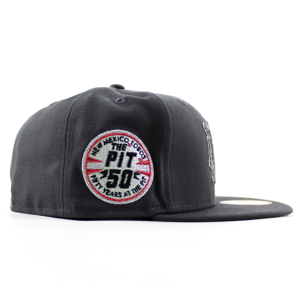 University of New Mexico Lobos the Pit 50th New Era 59Fifty Fitted Hat ...