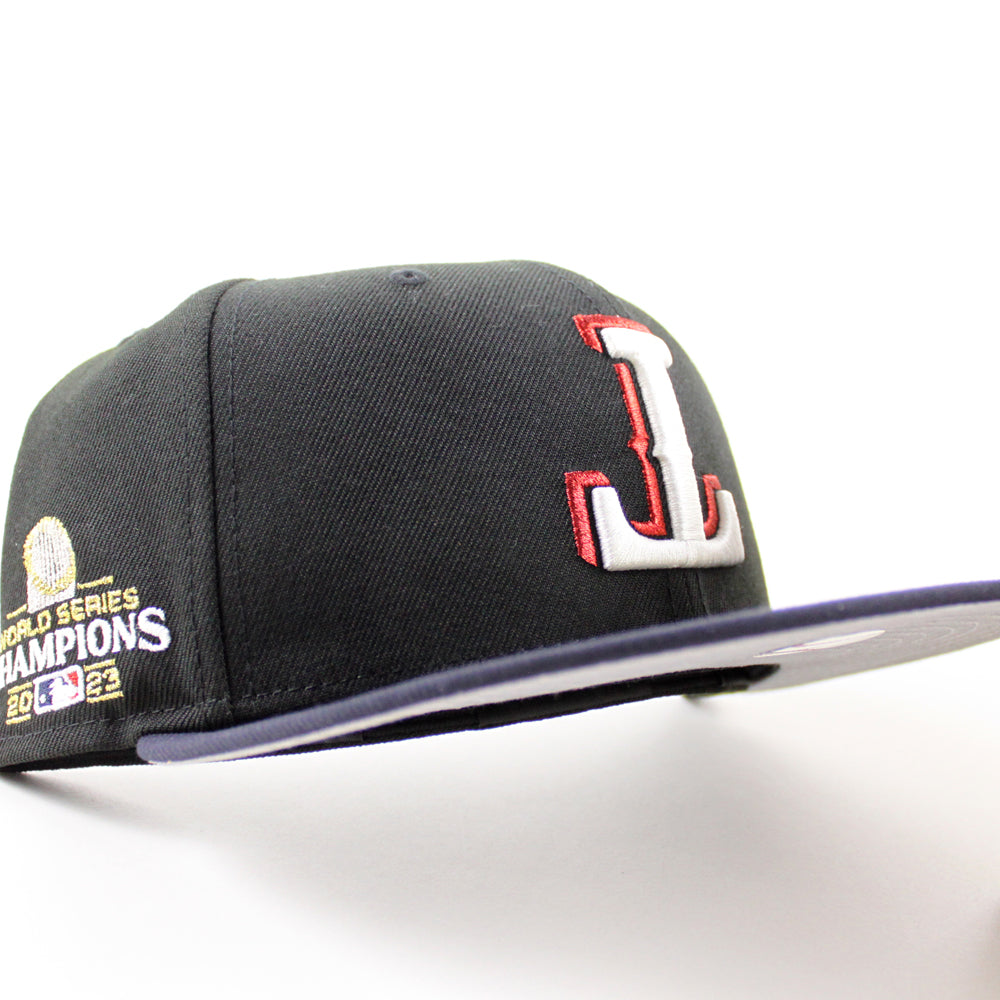 Texas Rangers 2023 World Series New Era 59Fifty Fitted Hat (Black Navy ...