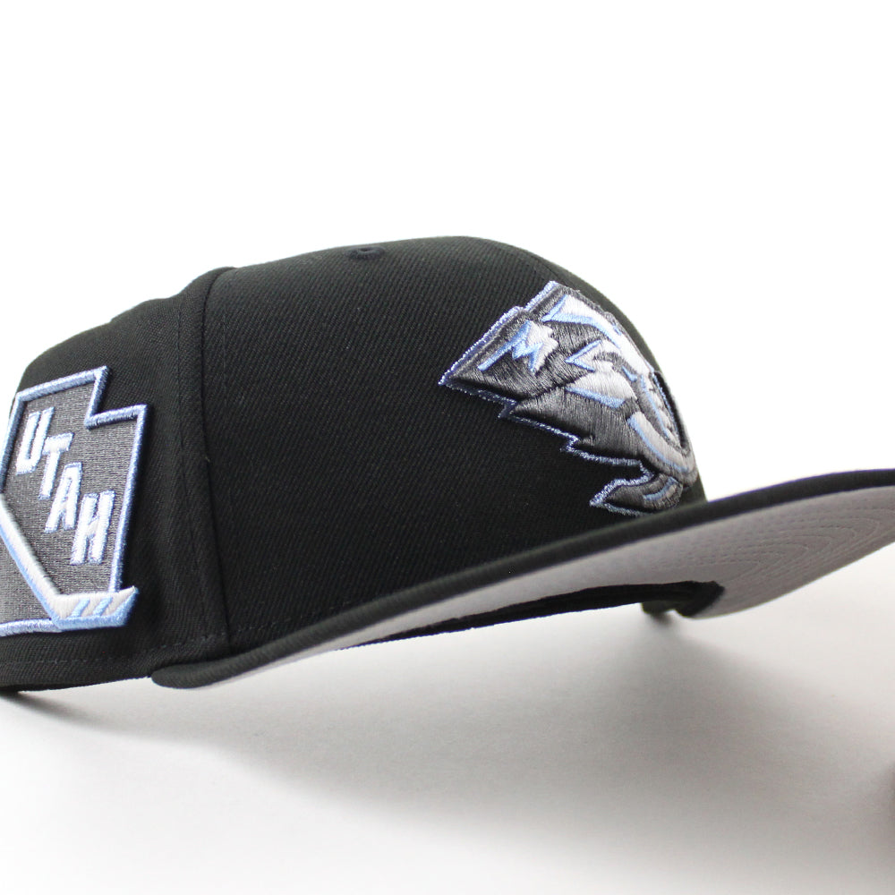 Utah Mammoth Utah Patch New Era 59Fifty Fitted Hat (Black Gray Under B ...