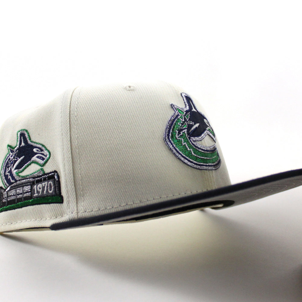 Vancouver Canucks 1970 Stadium Patch New Era 59Fifty Fitted Hat (Chrom ...