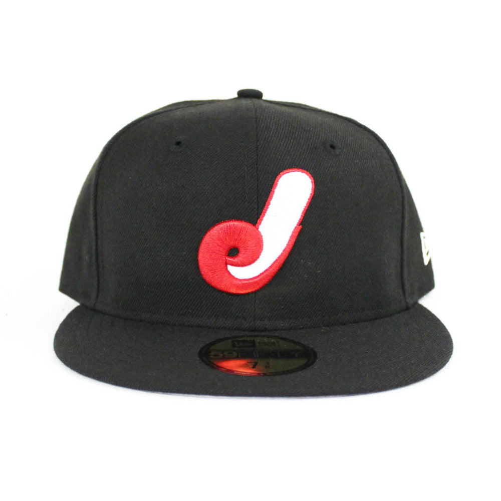 1987 Jacksonville Expos New Era 59Fifty Fitted Hats (Black Gray Under ...
