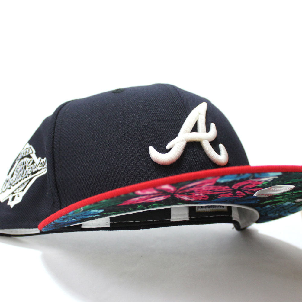 Atlanta Braves 1995 World Series New Era 59Fifty Fitted Hat (Glow in t ...