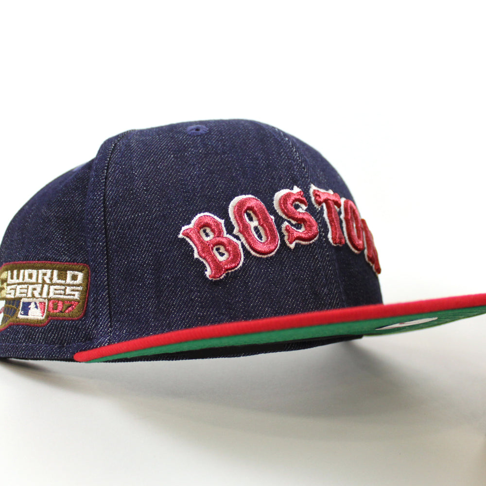 Boston Red Sox 2007 World Series New Era 59Fifty Fitted Hat (Navy Scar ...