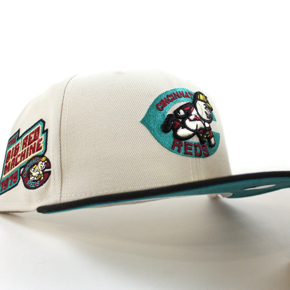 Cincinnati Reds 1975 BIG RED MACHINE New Era 59Fifty Fitted Hat (STONE ...