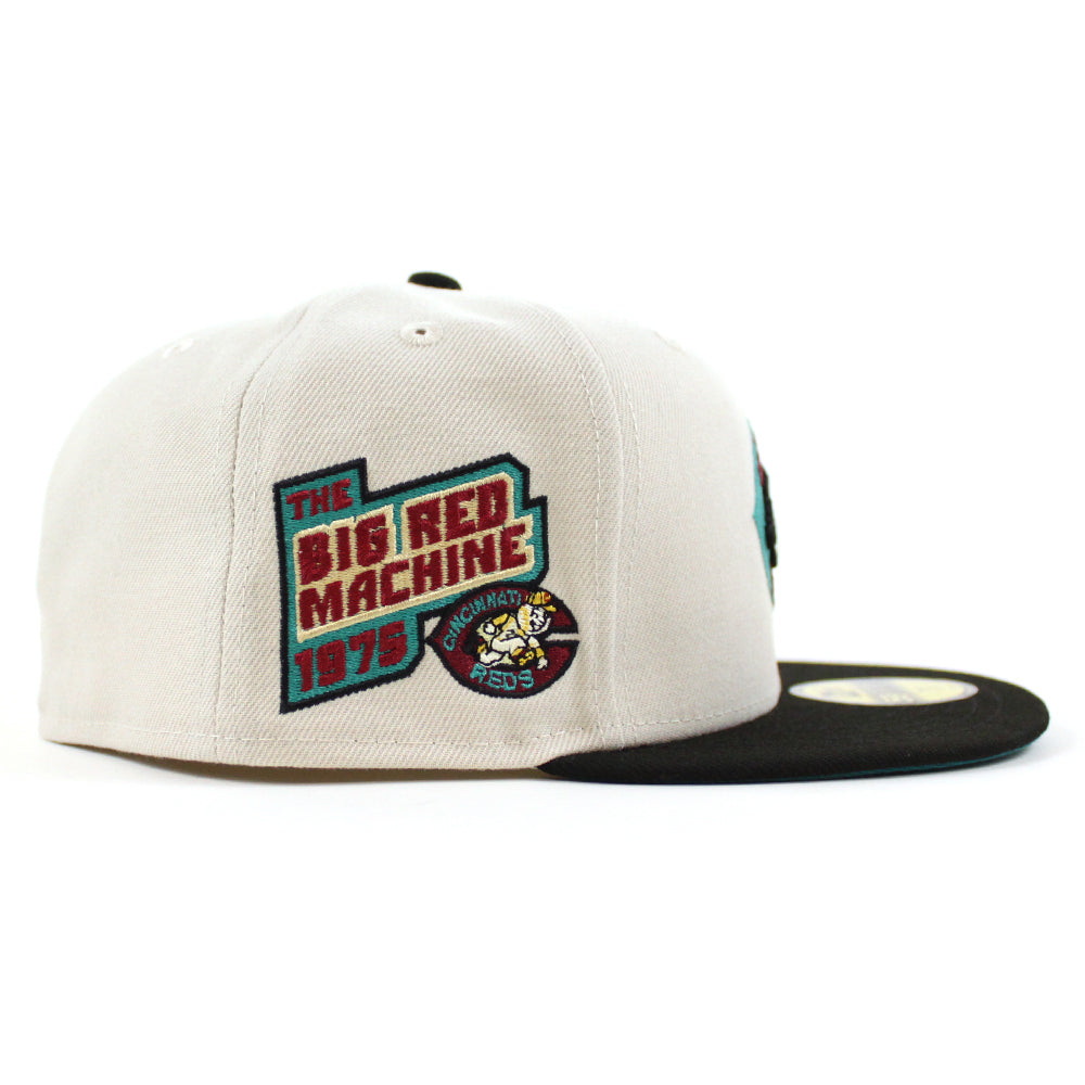 Cincinnati Reds 1975 BIG RED MACHINE New Era 59Fifty Fitted Hat (STONE ...