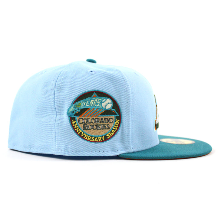 Colorado Rockies 10 Years Patch New Era 59Fifty Fitted Hat (GITD DOSCI ...