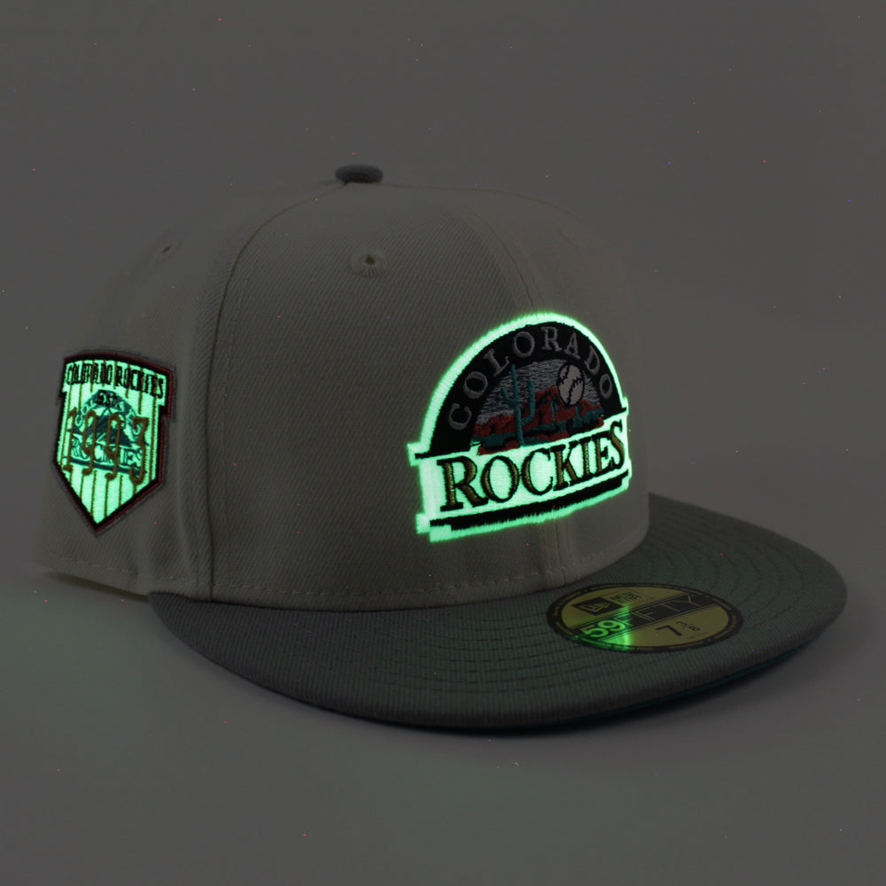 Colorado Rockies 1993 Anniversary New Era 59Fifty Fitted Hat (Chrome M ...
