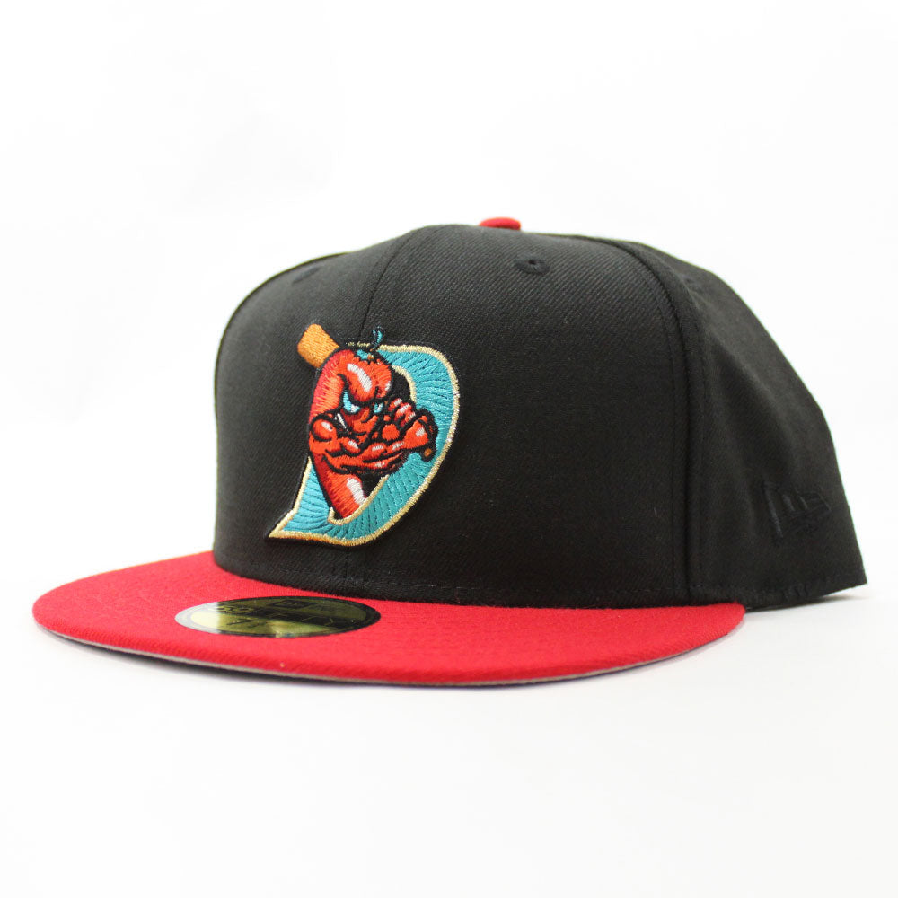 El Paso Diablos New Era 59Fifty Fitted Hat (Black Red Gray Under Brim ...