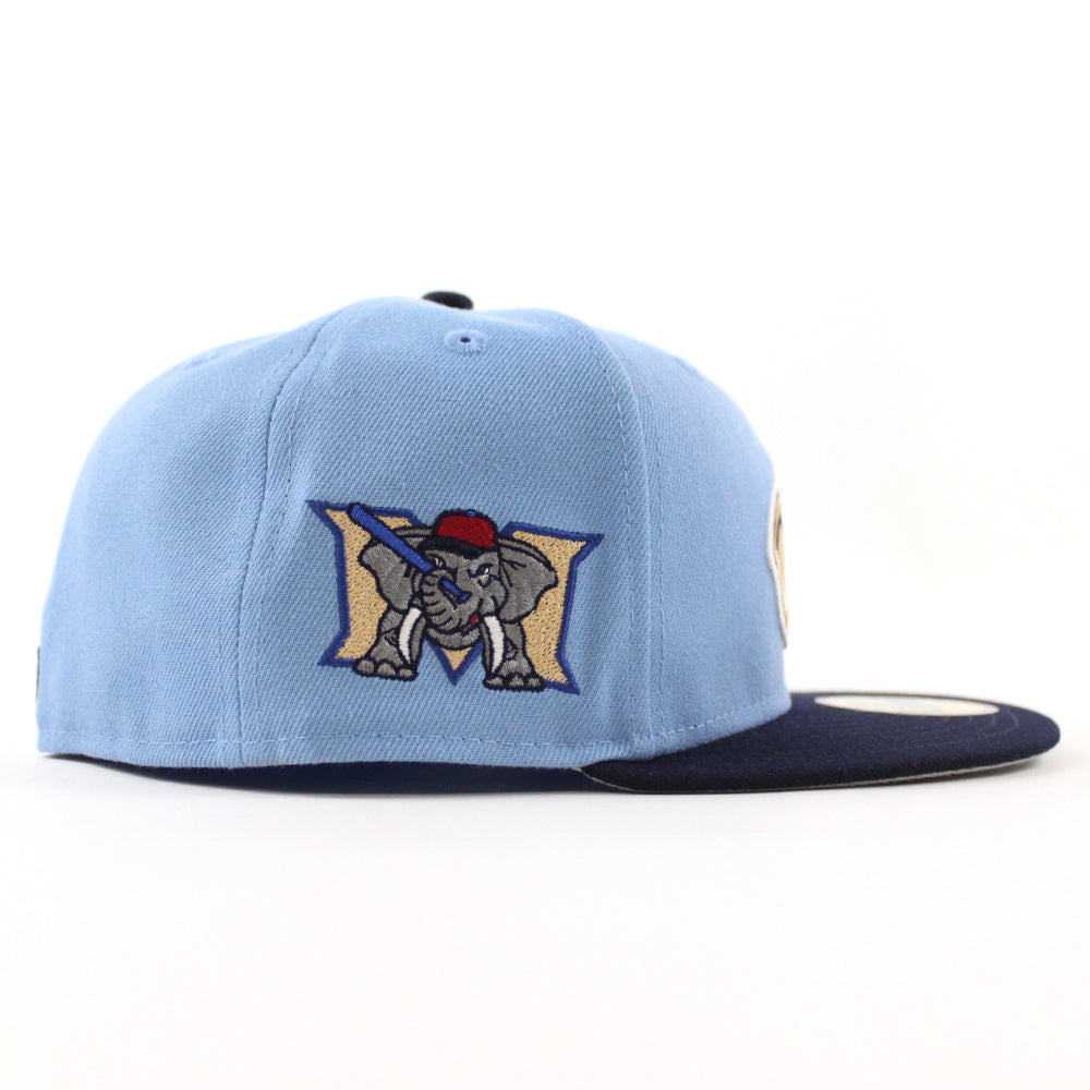 MODESTO AS ELEPHANT M Patch New Era 59Fifty Fitted Hat (Sky Night Shif ...