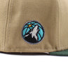 Minnesota Timberwolves NBA New Era 59Fifty Fitted Hat (Khaki Green Gra ...