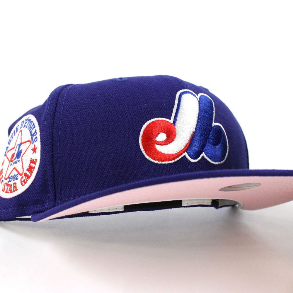 Montreal Expos 1992 All-Star Game New Era Fitted 59Fifty Hat (Blue Pink ...