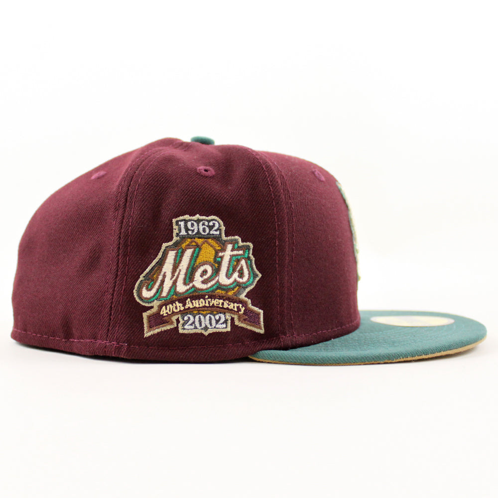 New York Mets 1962 METS 40TH ANNIVERSARY 2002 New Era 59Fifty Fitted H ...