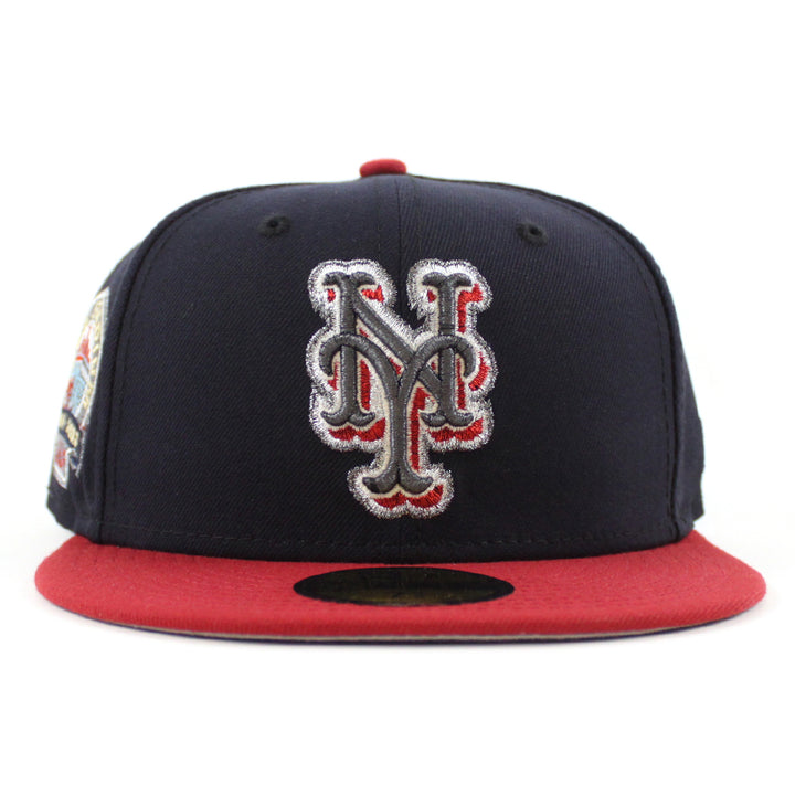 New York Mets Shea Stadium New Era 59Fifty Fitted Hat (Navy Pinot Gray ...