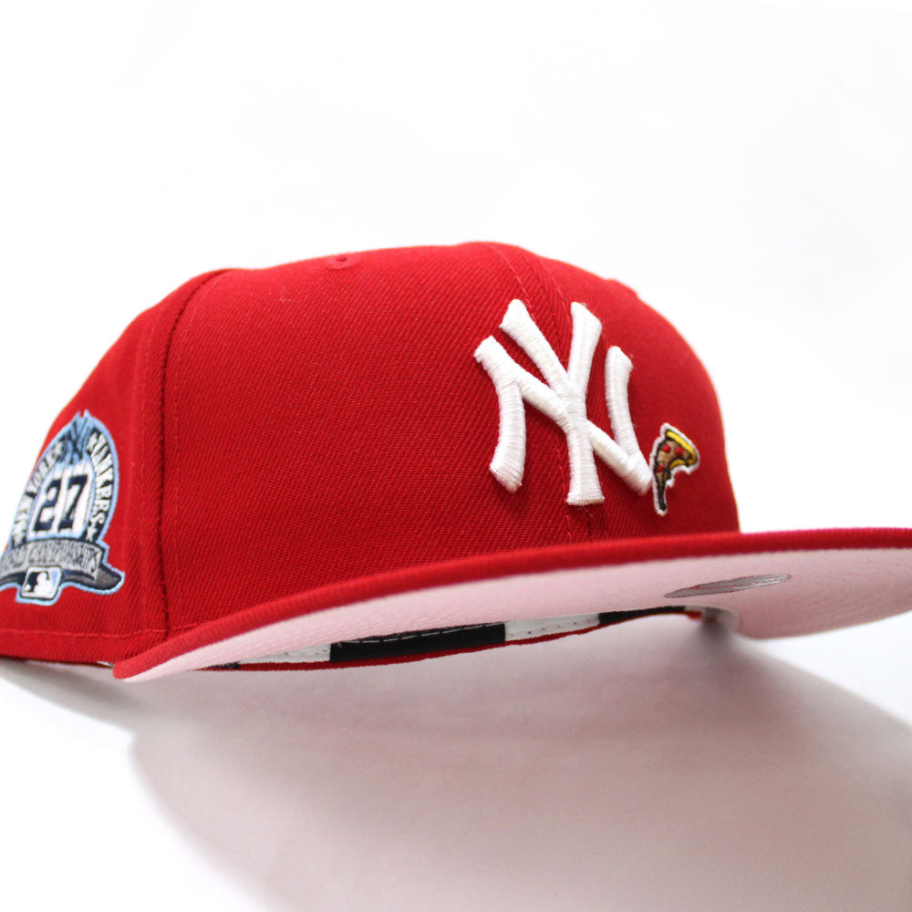 PIZZA New York Yankees 27 World Championships New Era 59Fifty Fitted H ...