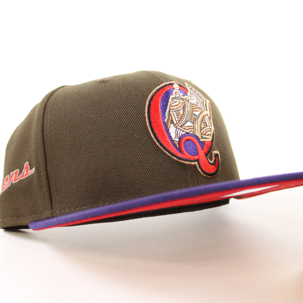 QUEENS KINGS QUEENS Patch New Era 59Fifty Fitted Hat (WALNUT PURPLE SC ...