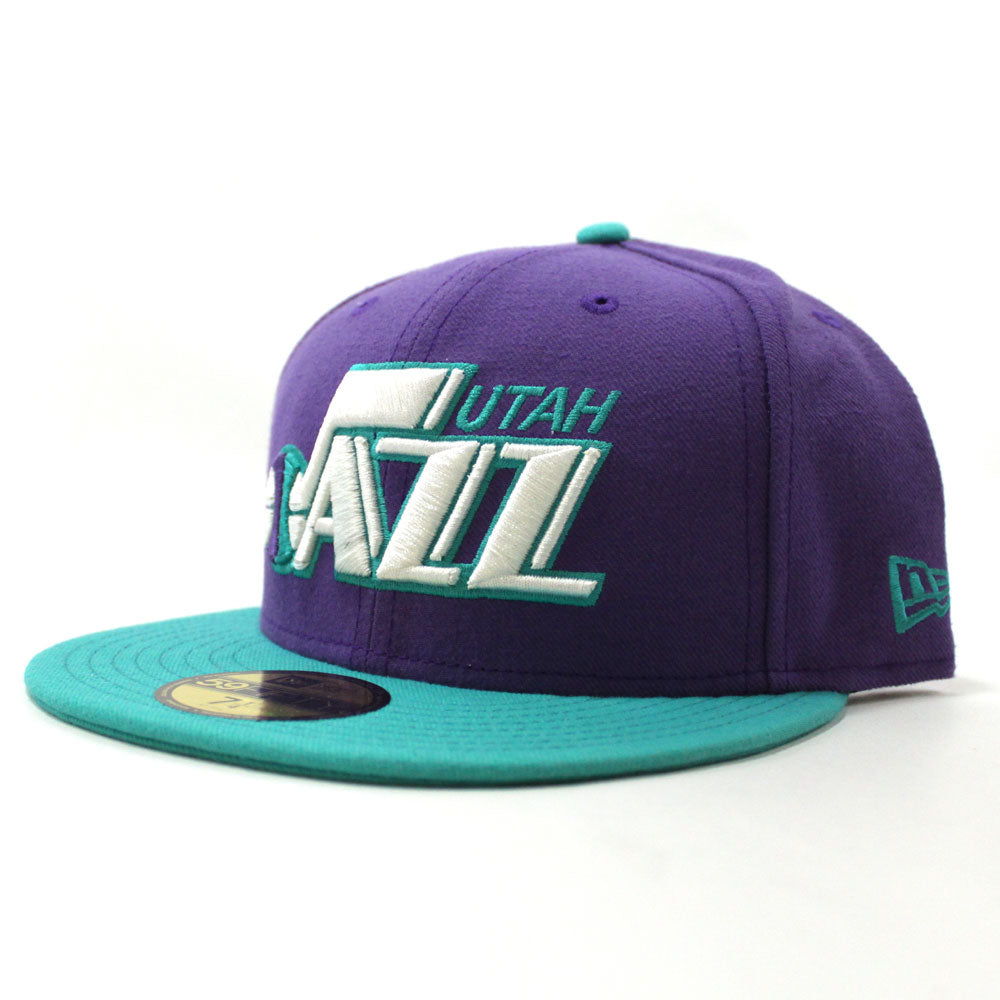 Utah Jazz New Era 59Fifty Fitted Hat (Light Purple Teal) – ECAPCITY