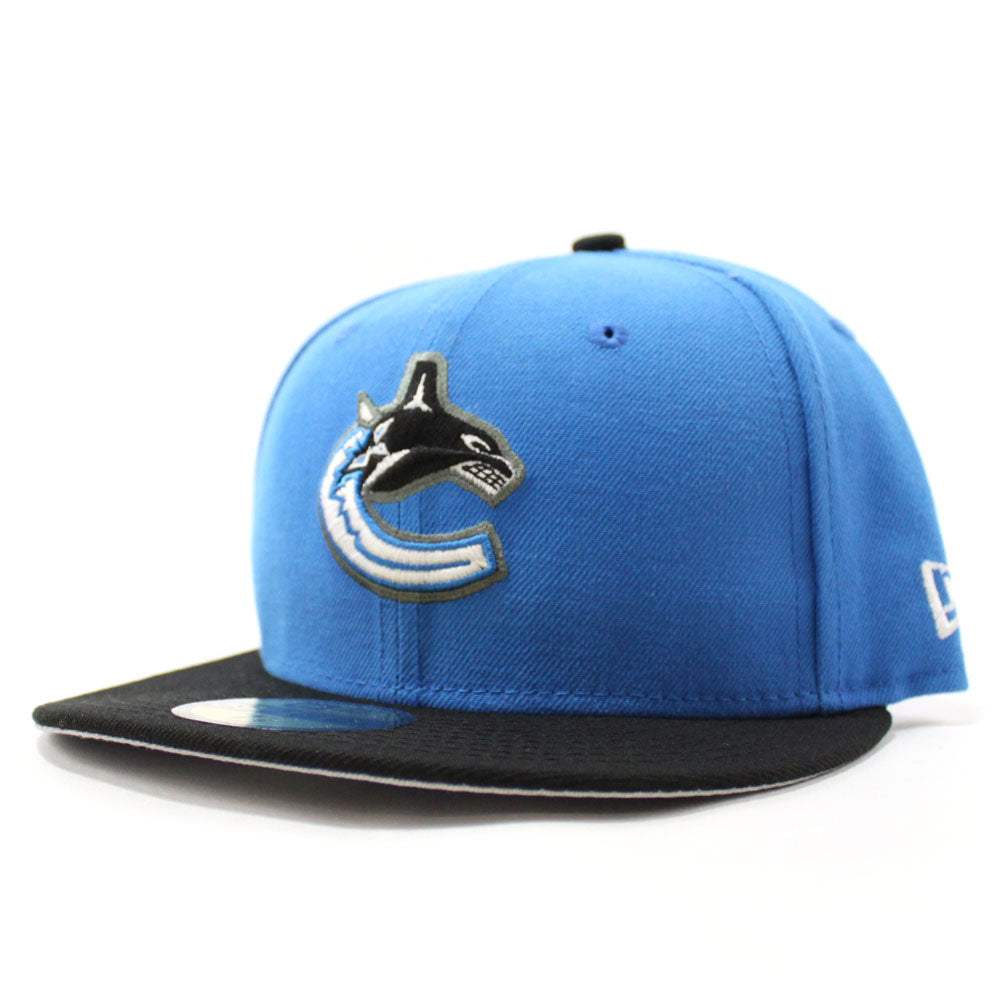 Vancouver Canucks New Era 59Fifty Fitted Hat (BLUE BLACK GRAY UNDER BR ...