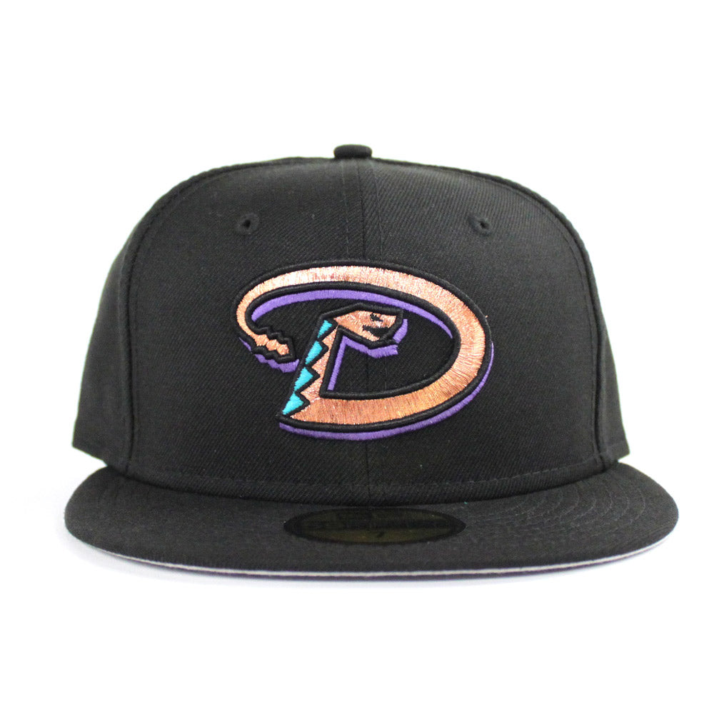 Arizona Diamondbacks New Era 59Fifty Fitted Hats (Retro 2001 Gray Under ...