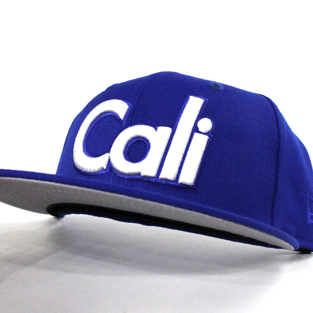 Cali New Era 59Fifty Fitted Hat (LOS ANGELES DODGERS COLORS Gray Under ...