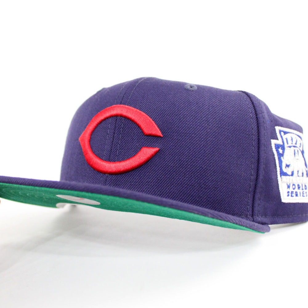 Chicago Cubs 1929 World Series 59Fifty New Era Fitted Hat (Navy Green ...