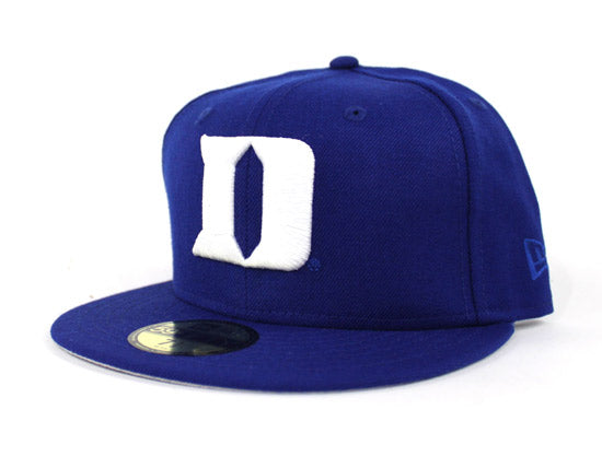 Duke Blue Devils New Era 59Fifty Fitted Hats (NCAA Blue Gray Under Bri ...