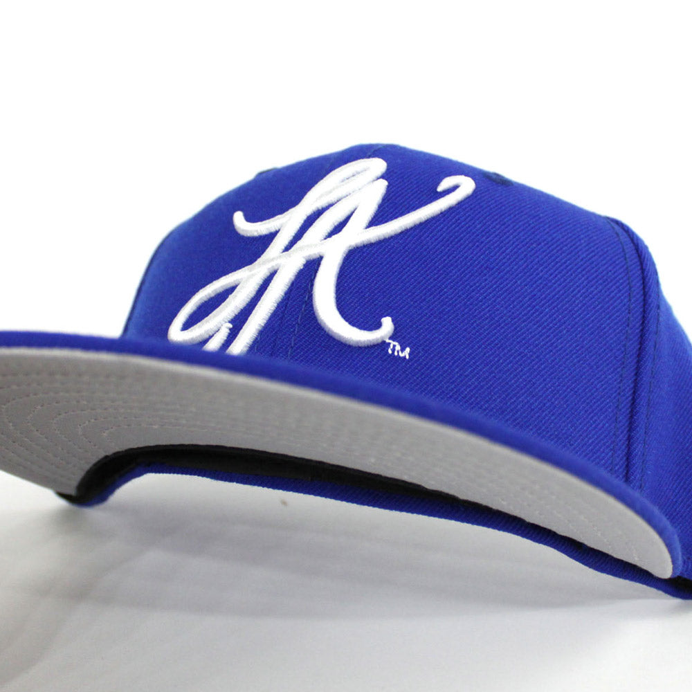 LA Script New Era 59Fifty Hat (LA DODGERS COLORS GRAY UNDER BRIM ...