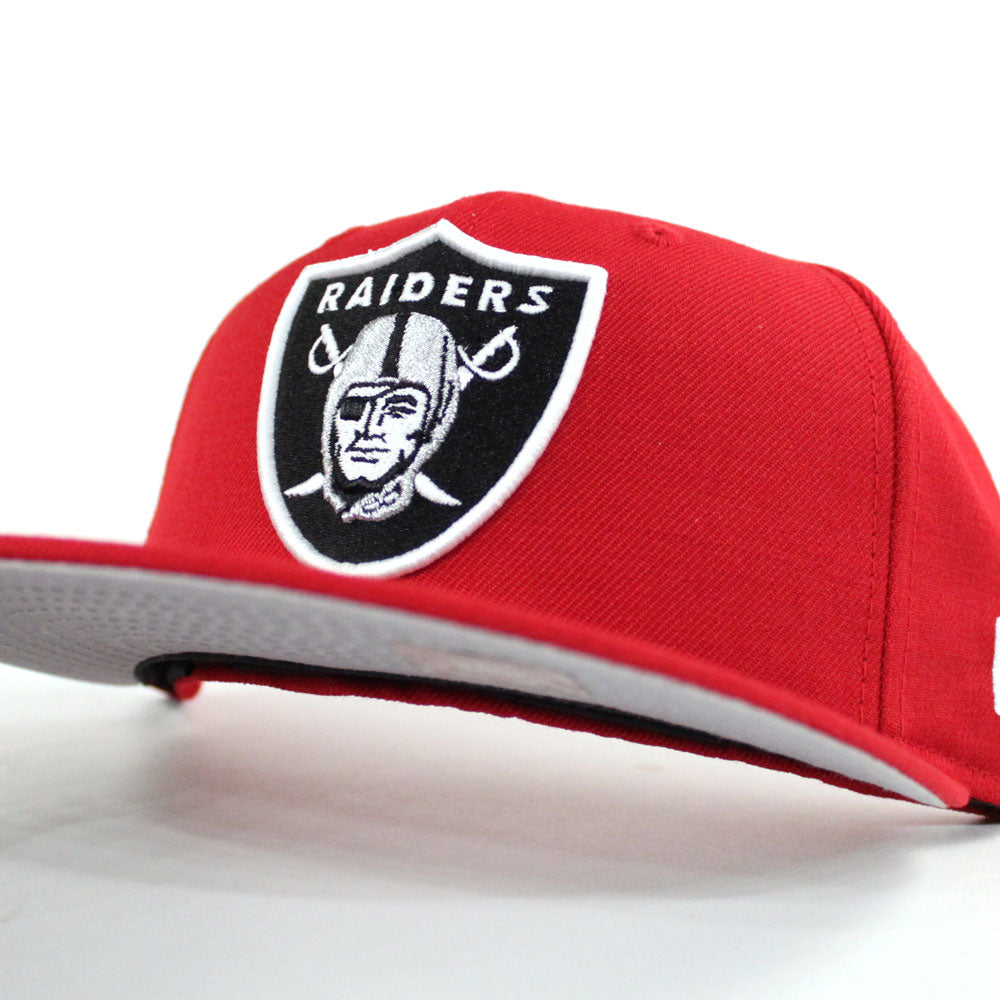 Las Vegas Raiders New Era 59Fifty Fitted Hat (Red Gray Under Brim ...