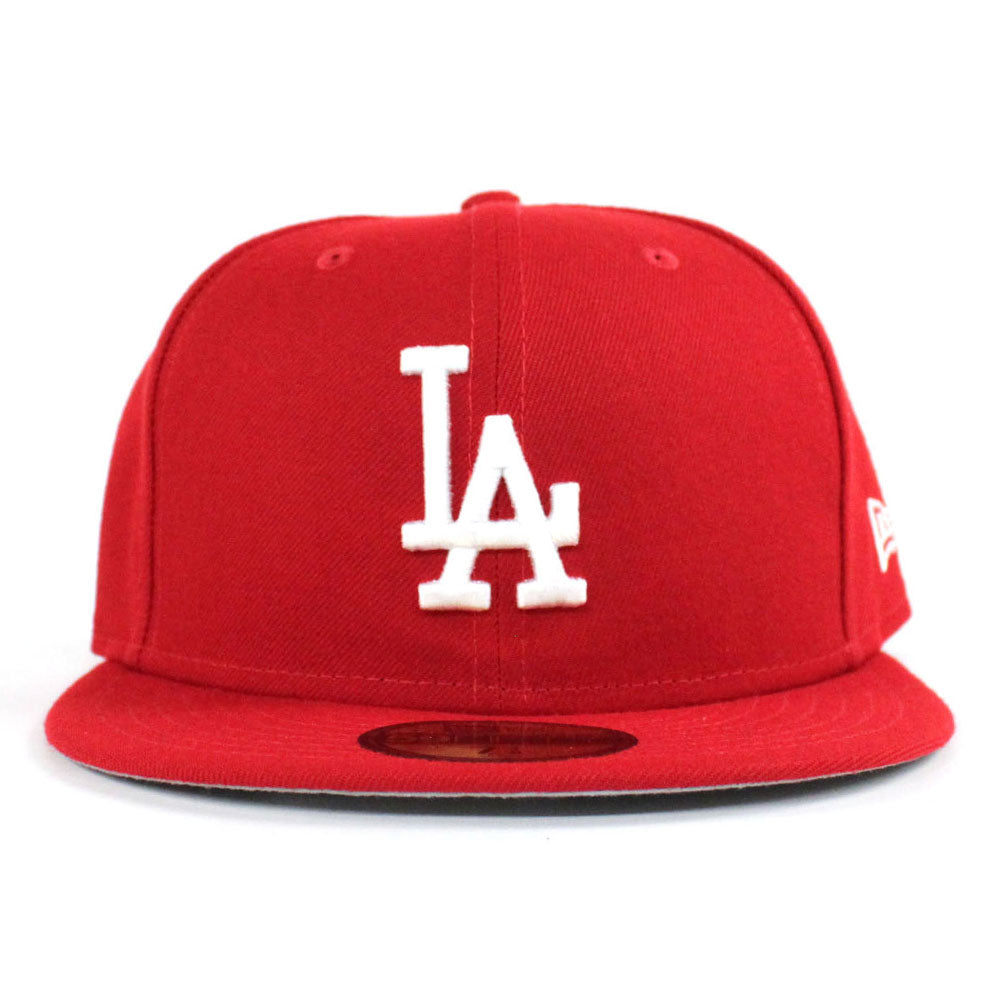 Los Angeles Dodgers New Era 59Fifty Fitted Hat (Red Gray Under Brim ...