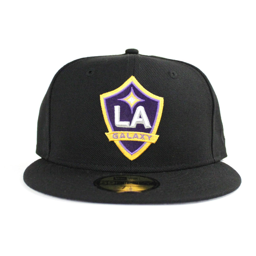 Los Angeles Galaxy New Era 59Fifty Fitted Hat (LA LAKERS Color Way Bla ...