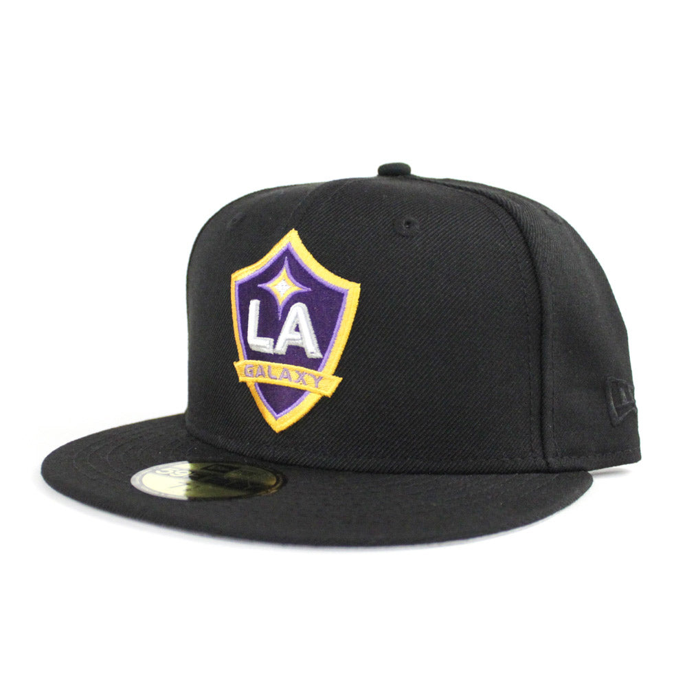 Los Angeles Galaxy New Era 59Fifty Fitted Hat (LA LAKERS Color Way Bla ...