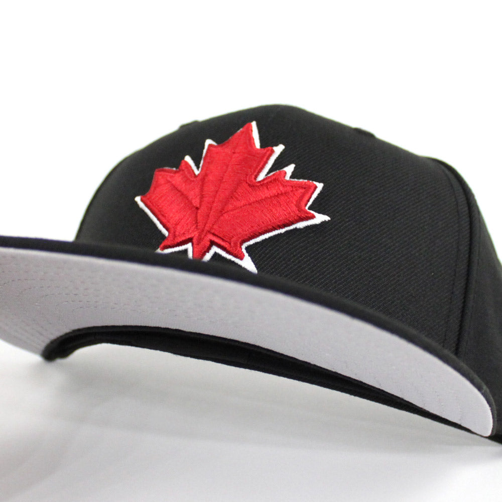 Maple Leaf New Era 59Fifty Fitted Hat (Black Gray Under Brim) – ECAPCITY
