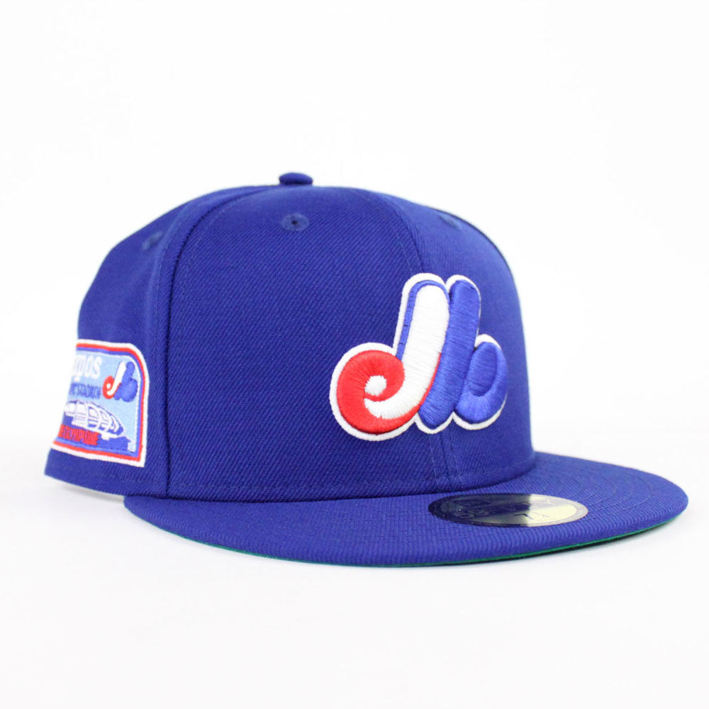 Montreal Expos OLYMPIC STADIUM New Era Fitted 59Fifty Hat (Blue Green ...