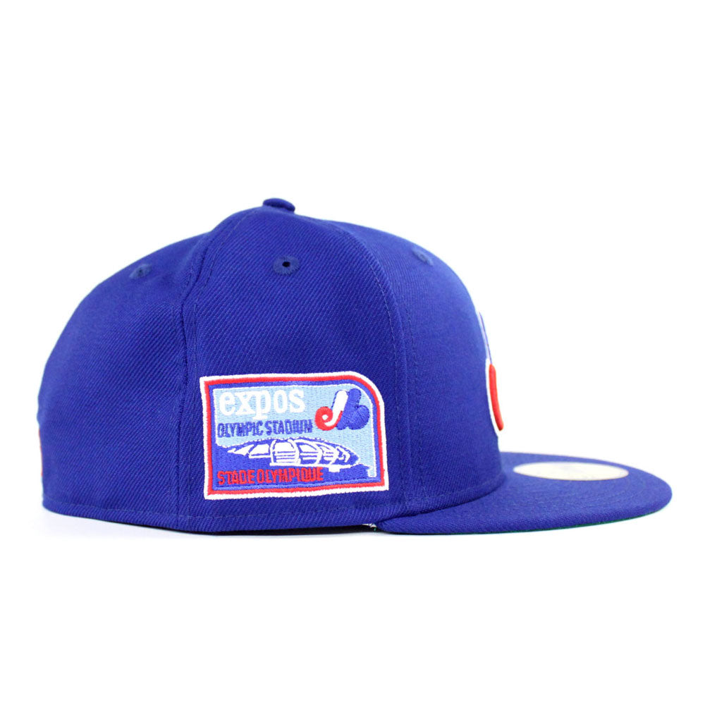 Montreal Expos OLYMPIC STADIUM New Era Fitted 59Fifty Hat (Blue Green ...