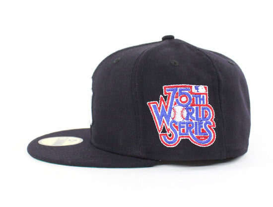 New York Yankees 1975 World Series 59Fifty New Era Fitted Hats (Navy G ...