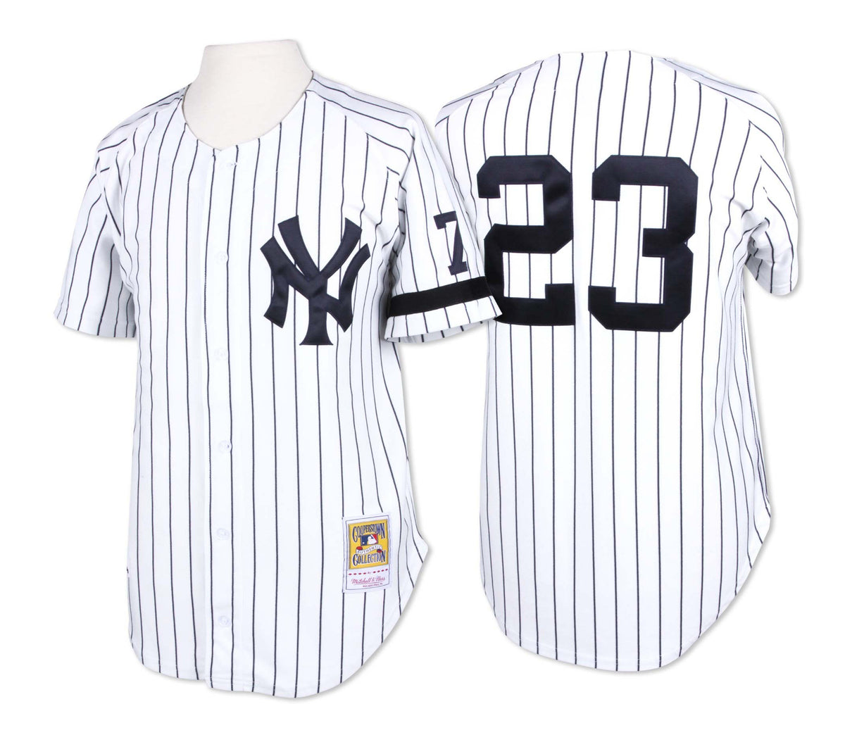 New York Yankees #23 Don Mattingly 1995 Mitchell and Ness Authentic Je ...