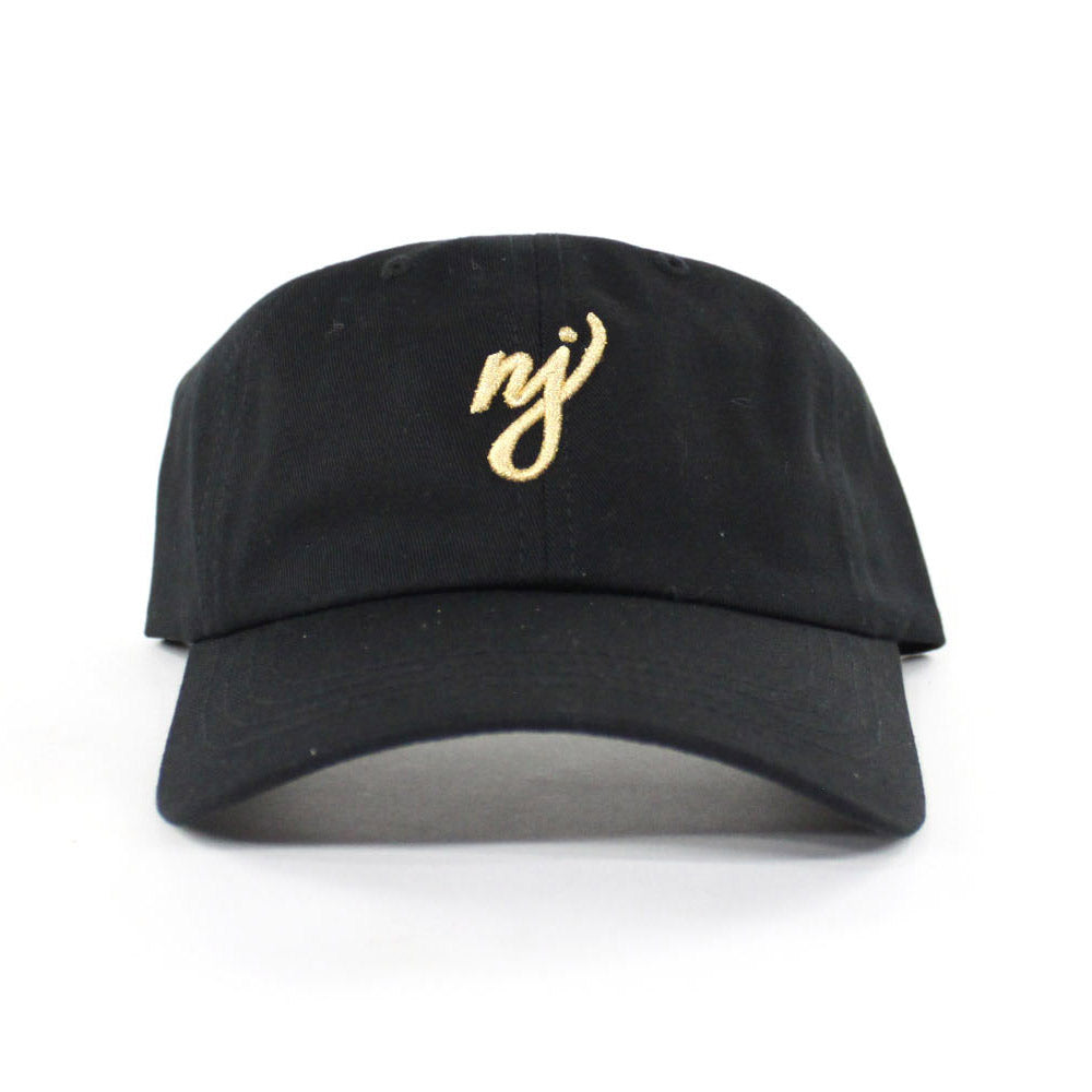 NJ Dad Hat (Black Metallic Gold) – ECAPCITY