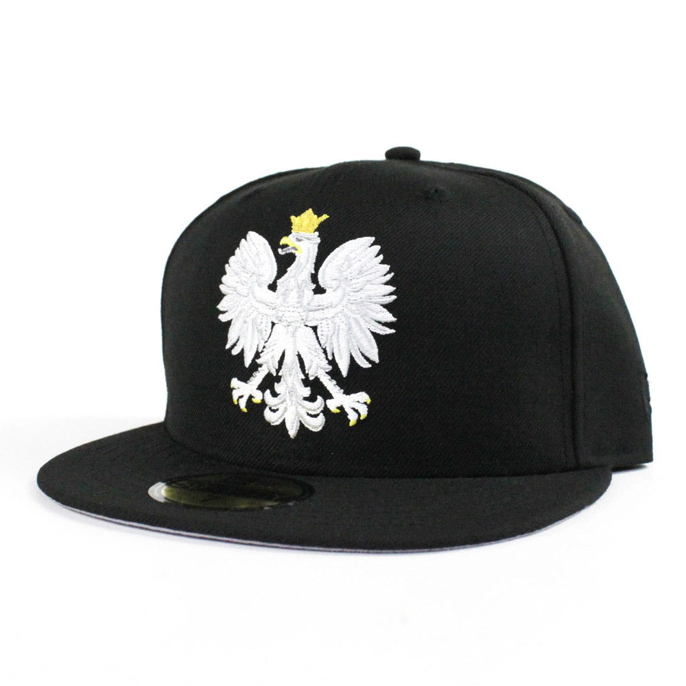 Polish Eagle New Era 59FIFTY Fitted Hat (Black Gray Under Brim) – Coat ...