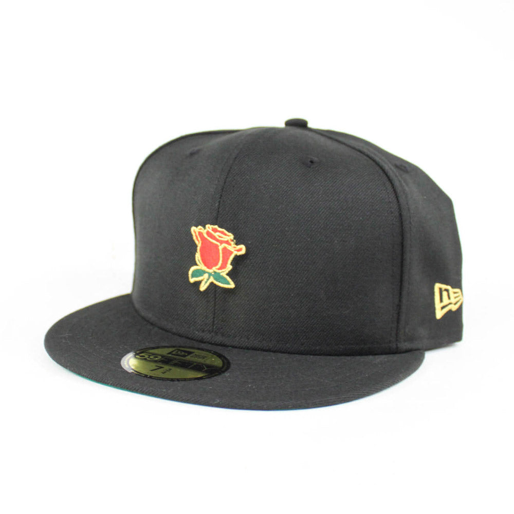 Rose New Era 59Fifty Fitted Hats (Black Green Under Brim) – ECAPCITY