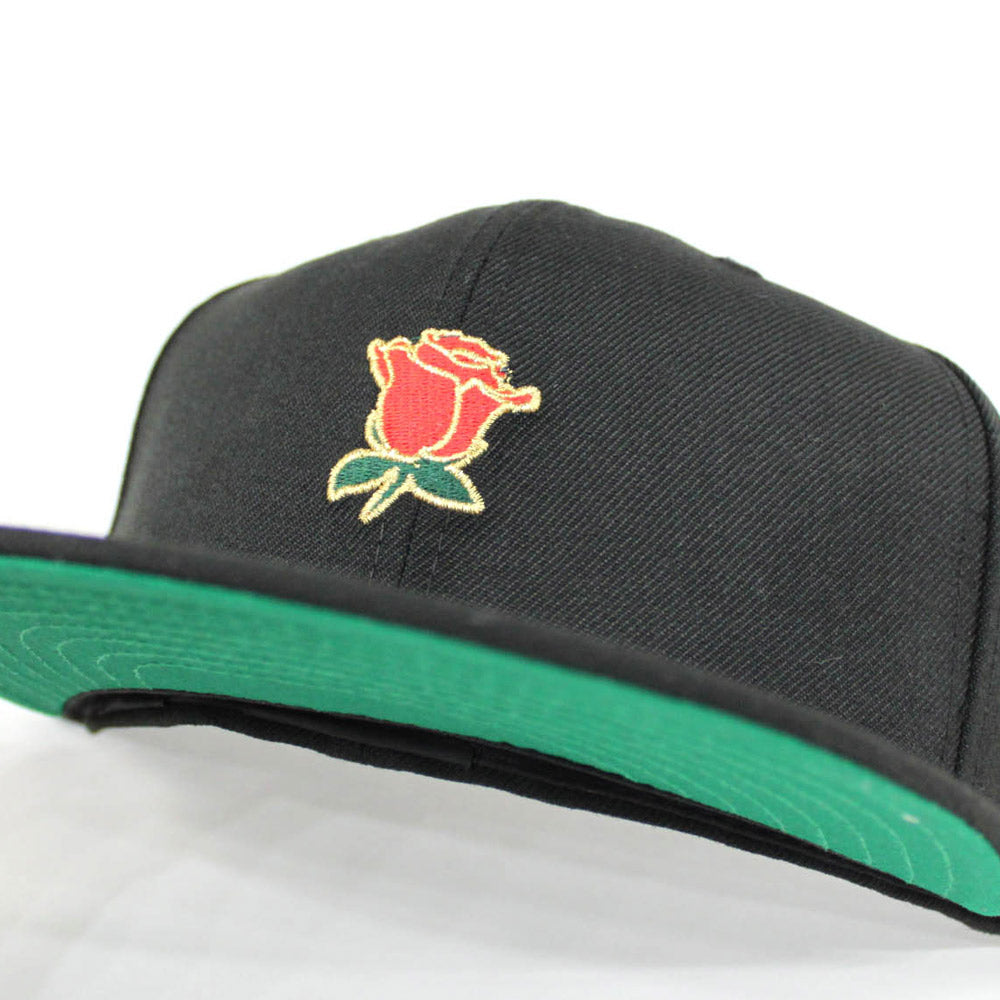 Rose New Era 59Fifty Fitted Hats (Black Green Under Brim) – ECAPCITY
