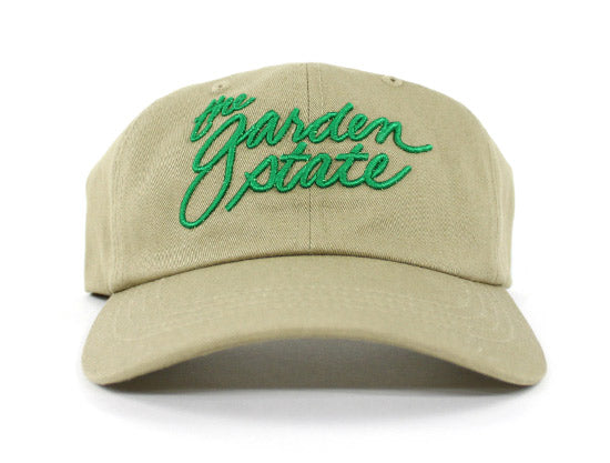 The Garden State Script Dad Hat (Khaki Green) – ECAPCITY